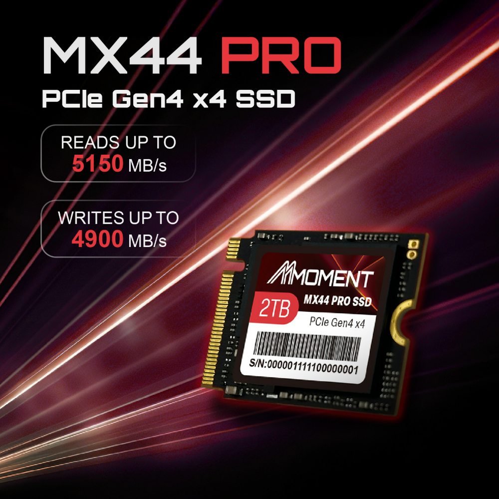 MX44 PRO PCIe Gen4 x4 M.2 2230 SSD-Moment Semiconductor, Inc.