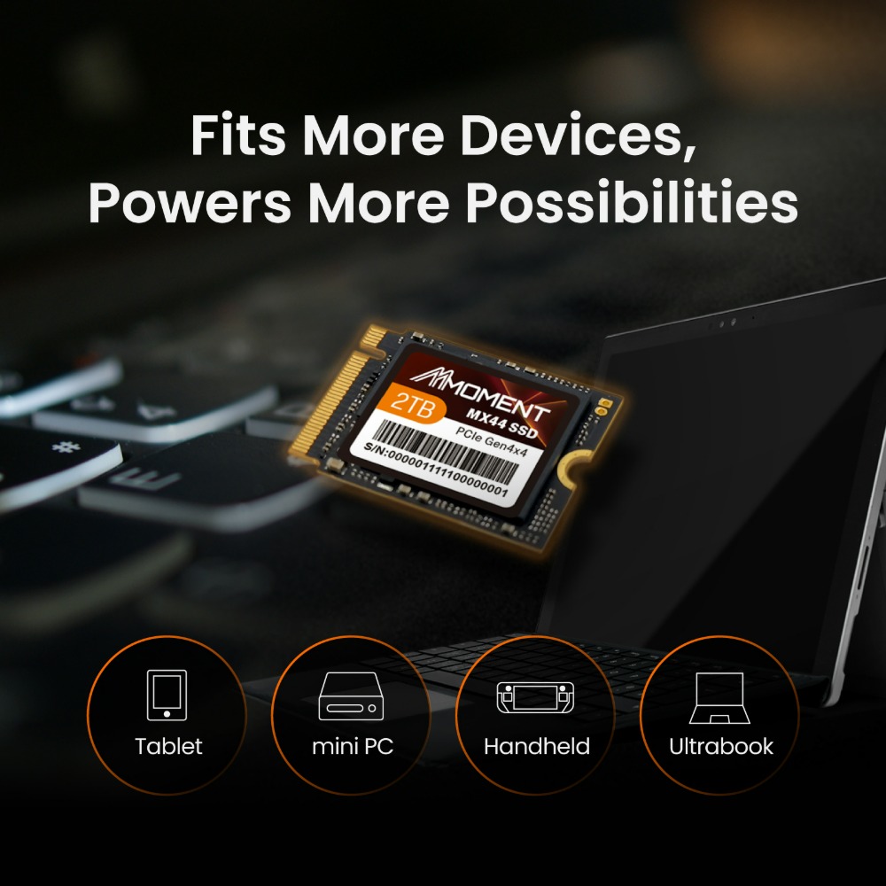 MX44 PCIe Gen4 x4 M.2 2230 SSD-Moment Semiconductor, Inc.
